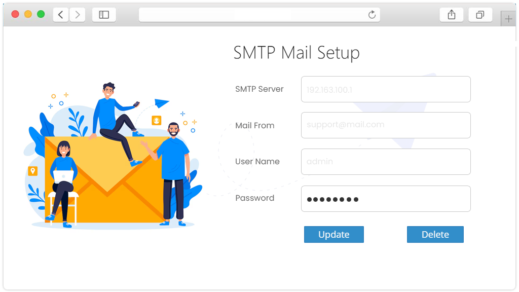 Custom SMTP Setup - Shopaccino App Store