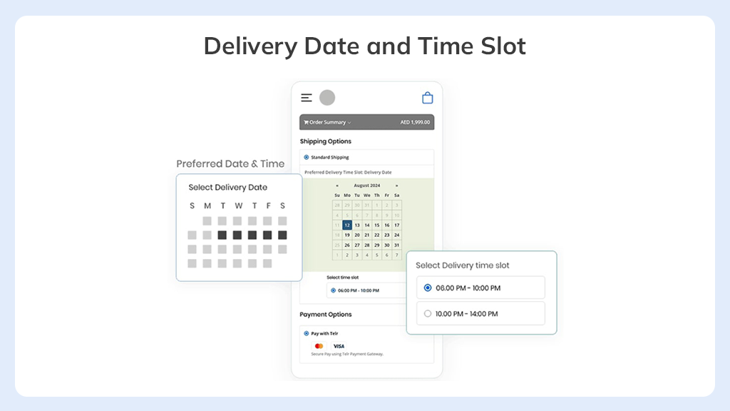Choose Delivery Date and Time - Shopaccino App Store