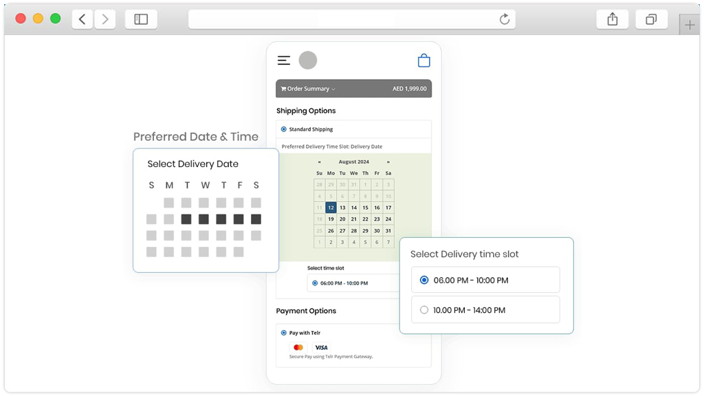 Choose Delivery Date and Time - Shopaccino App Store